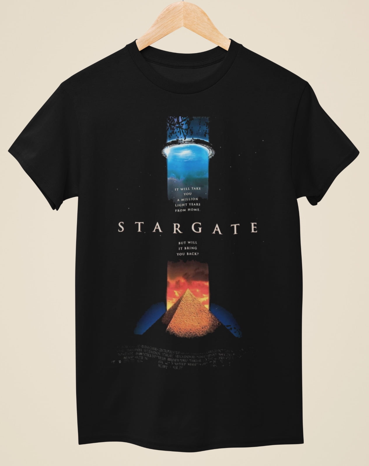 Stargate - Movie Poster inspired Unisex Black T-Shirt - Walmart.com
