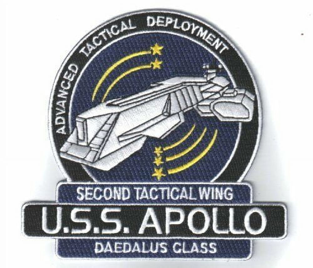 Stargate SG-1 Atlantis U.S.S. Apollo Ship Logo 4 1/2" Tall Embroidered ...