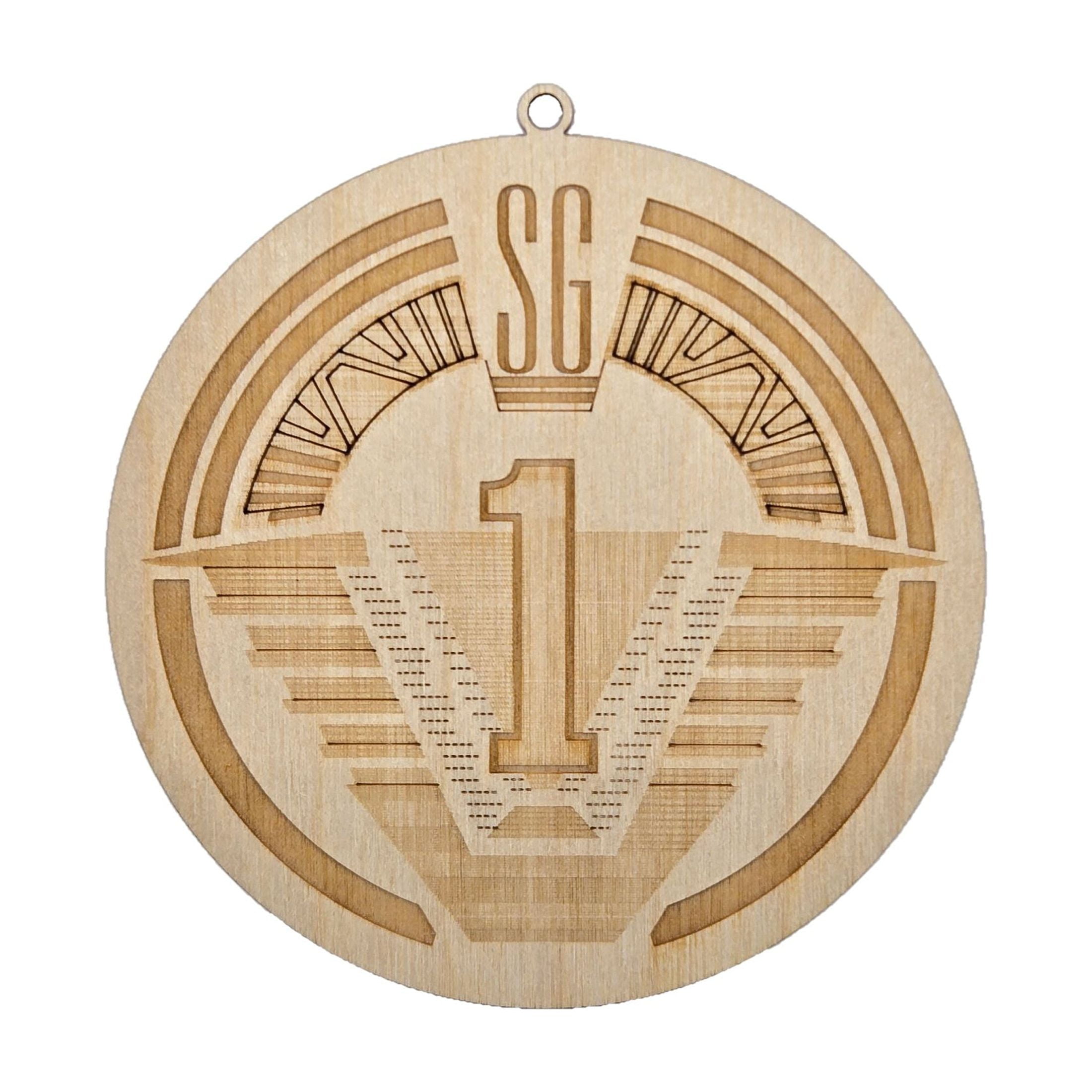 Stargate SG1 Laser‑Cut Wooden Ornament - Sci-Fi & Space Holiday Décor ...