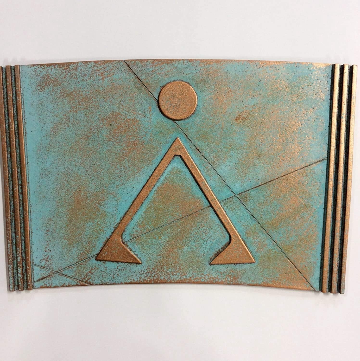 Stargate Segment - Earth Glyph - Wall Replica (Patina/copper/bronze ...