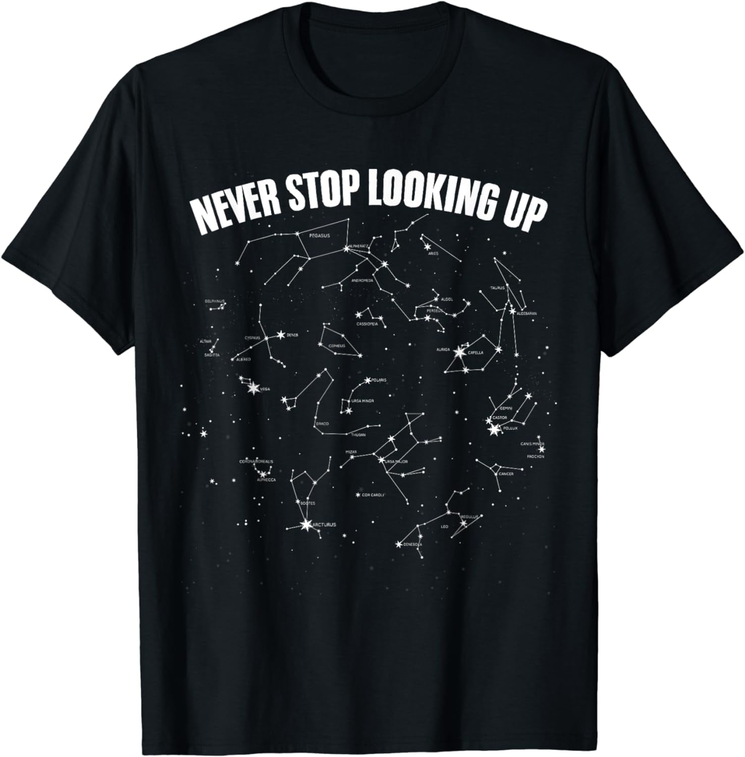 Stargaze Astronomy Watch Stars Cosmology Constellation T-Shirt ...