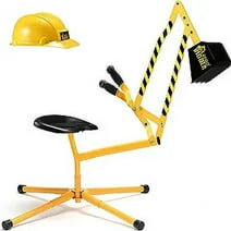 Gymax Heavy Duty Kid Ride-on Sand Digger Excavator Digging Scooper Toy ...