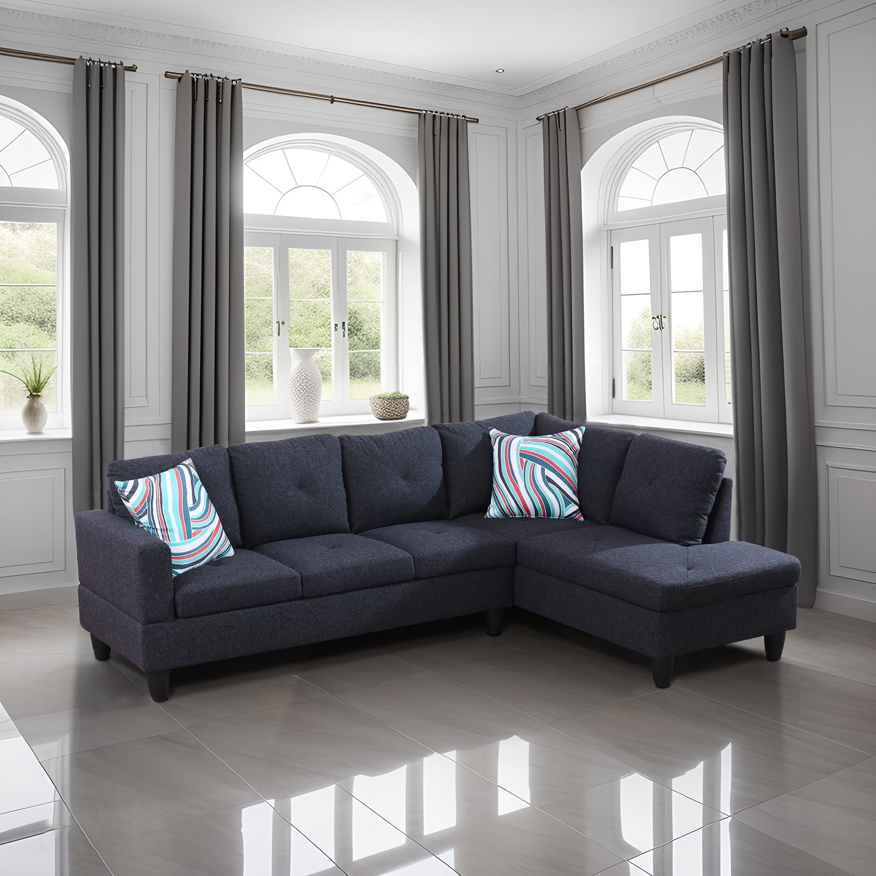 Starhome Living Tahoe 2 piece sectional sofa - Walmart.com