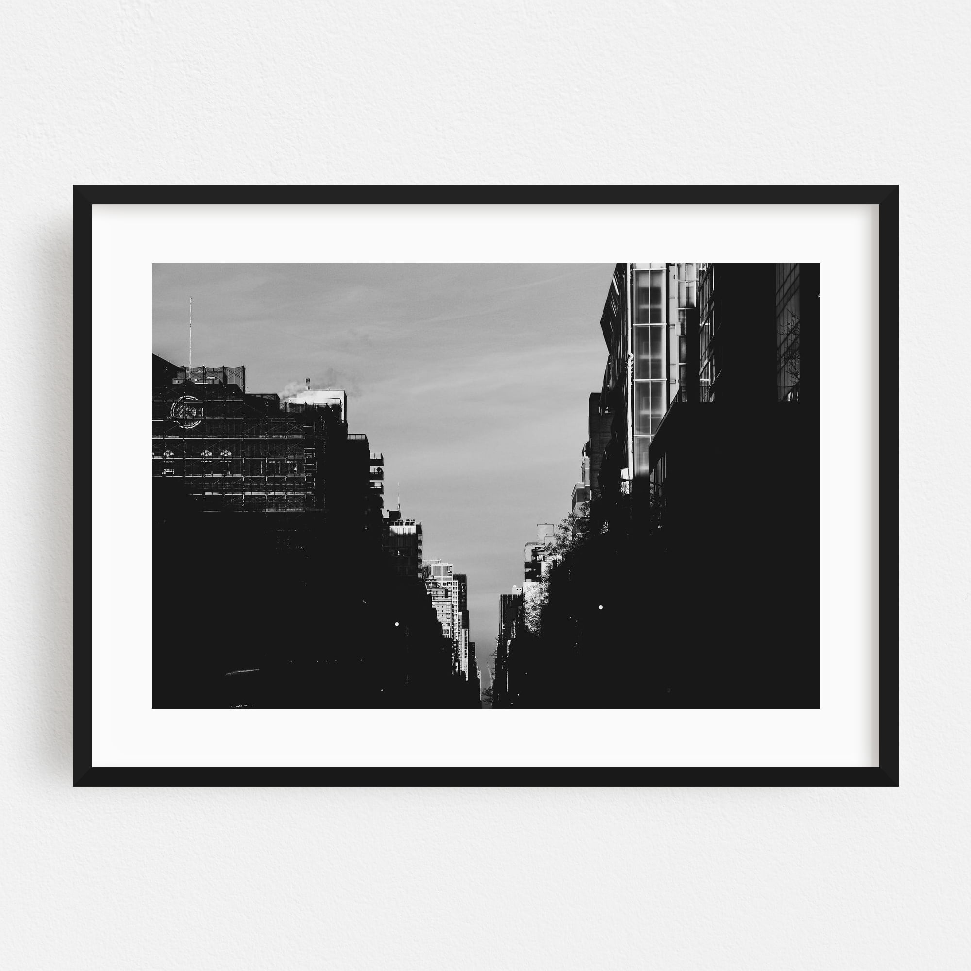 Staring Down Cooper Square - Manhattan New York Photography Black ...