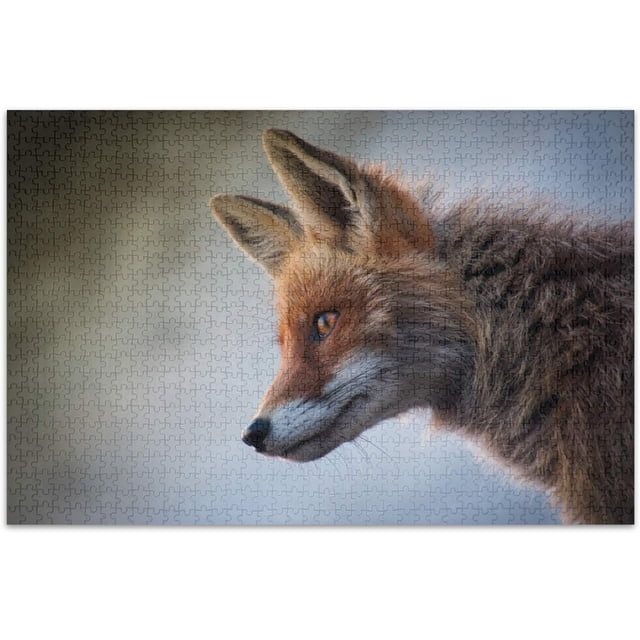 Staring Fox Jigsaw Puzzle 500 Pieces for Adults Teens Kids, Die-Cut ...