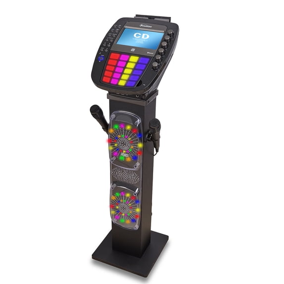 Starion KS877-B Pedestal Bluetooth / CD+G Karaoke Machine with Wireless ...