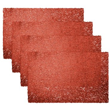 Brocade Copper 100% Eco Friendly Vinyl Placemat (Set of 4) - Walmart.com