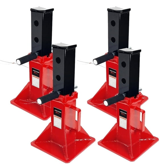 22 Ton (44,000 lbs) Heavy Duty Pin Type Professional Car Jack Stands ...