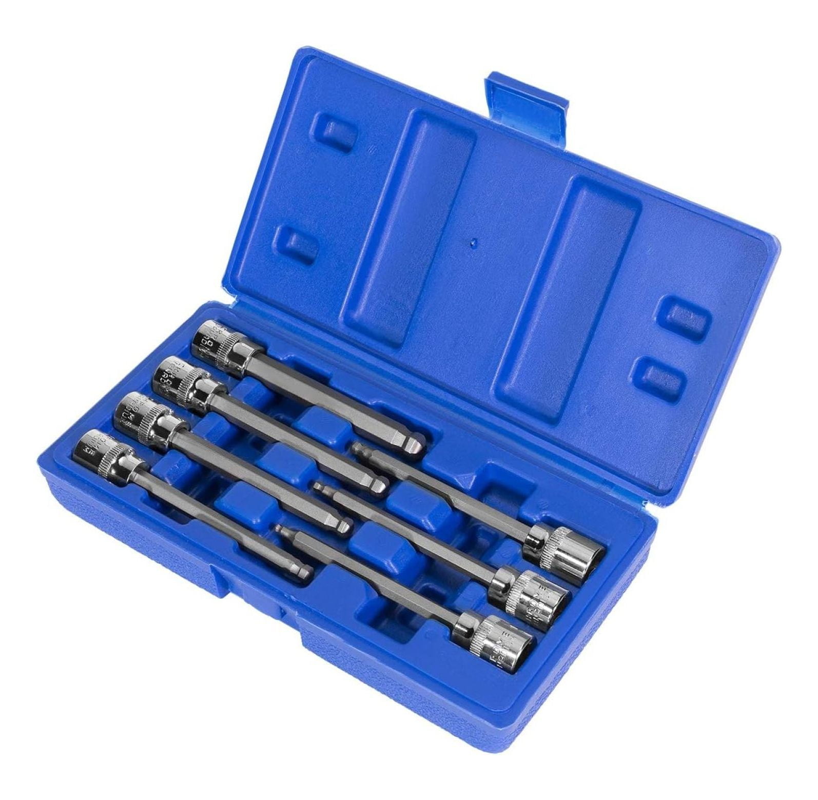 Stark 3/8 Inch Drive Long End Hex Bit Socket Set, 7-Piece Metric Allen Socket Set 3mm to 10mm ...