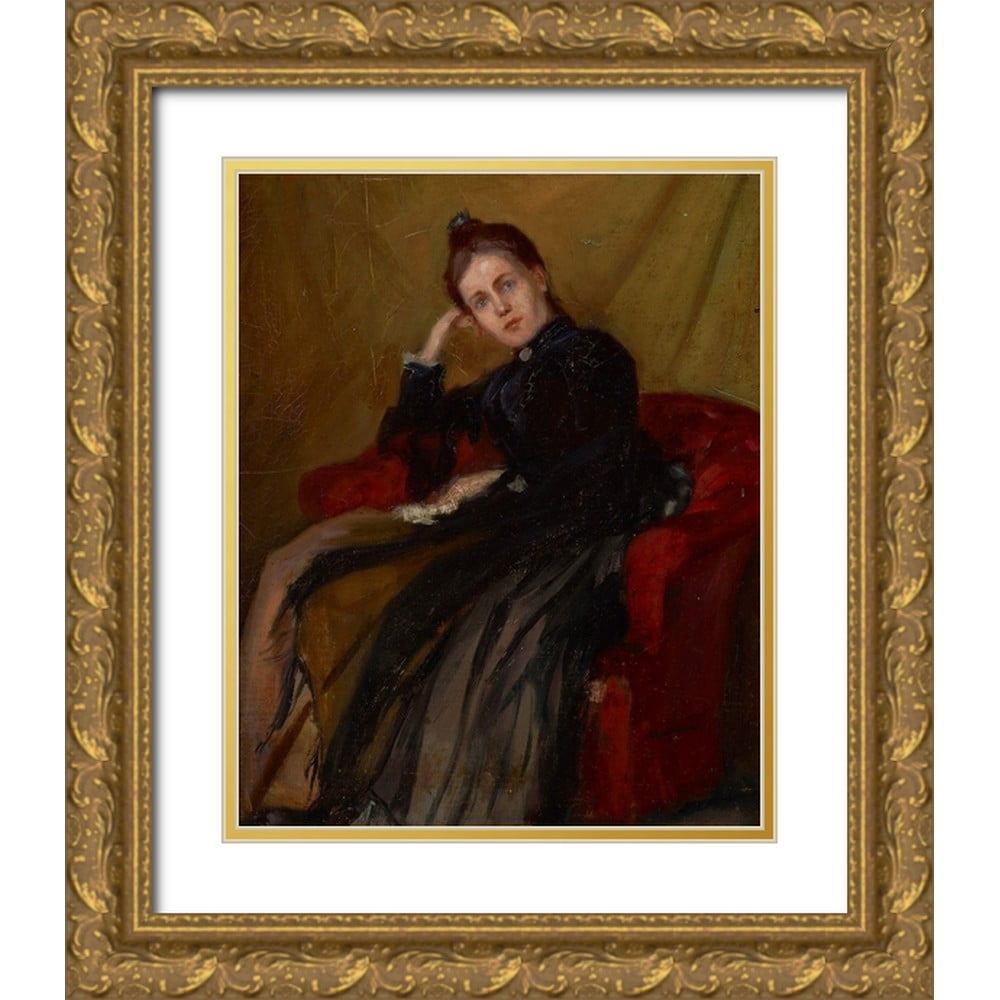 Stark, Otto 26x32 Gold Ornate Wood Framed with Double Matting Museum ...