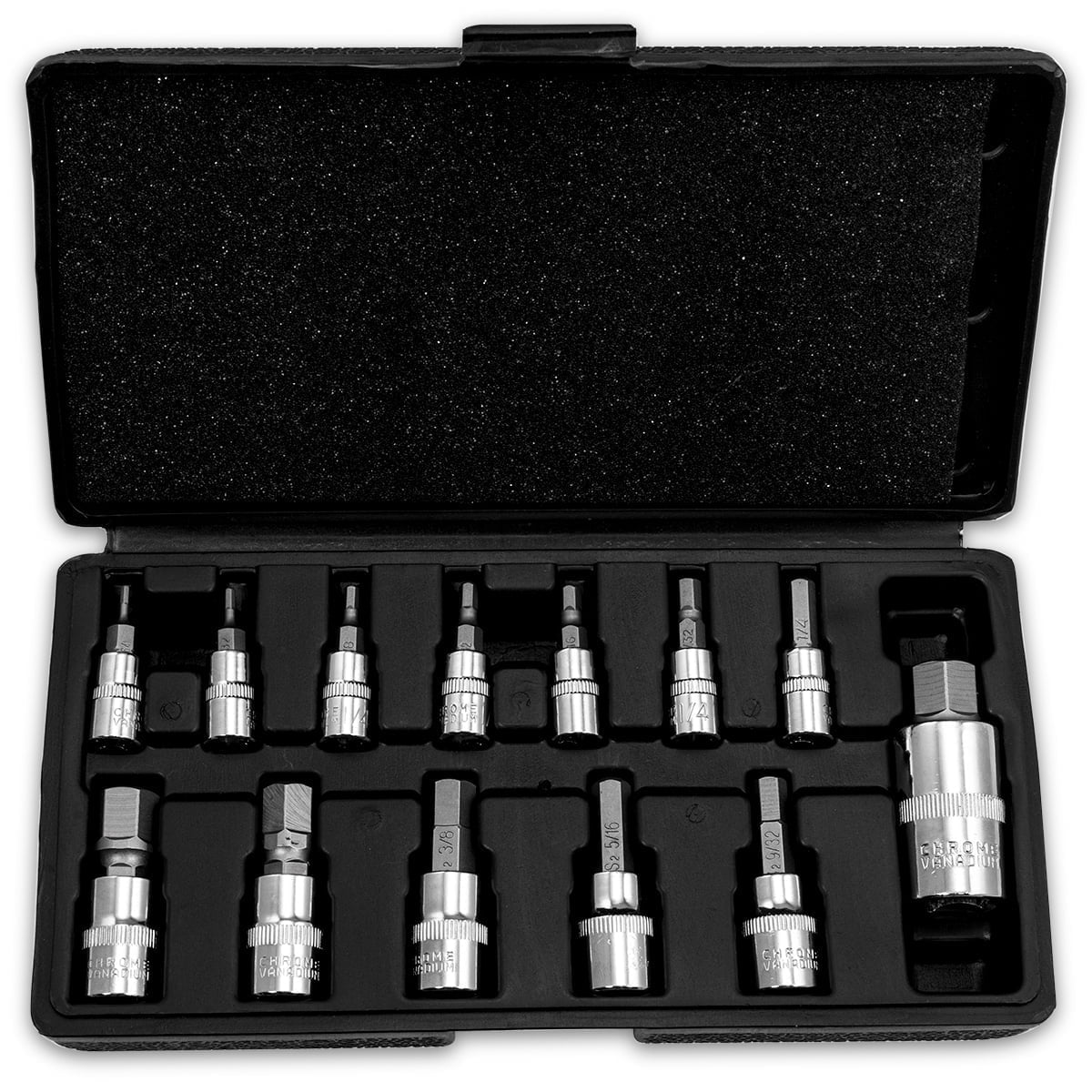 Stark USA 13PC SAE Hex Bit Socket Set, Premium S2 Alloy Steel | 5/64" - 9/16" Set - Walmart.com