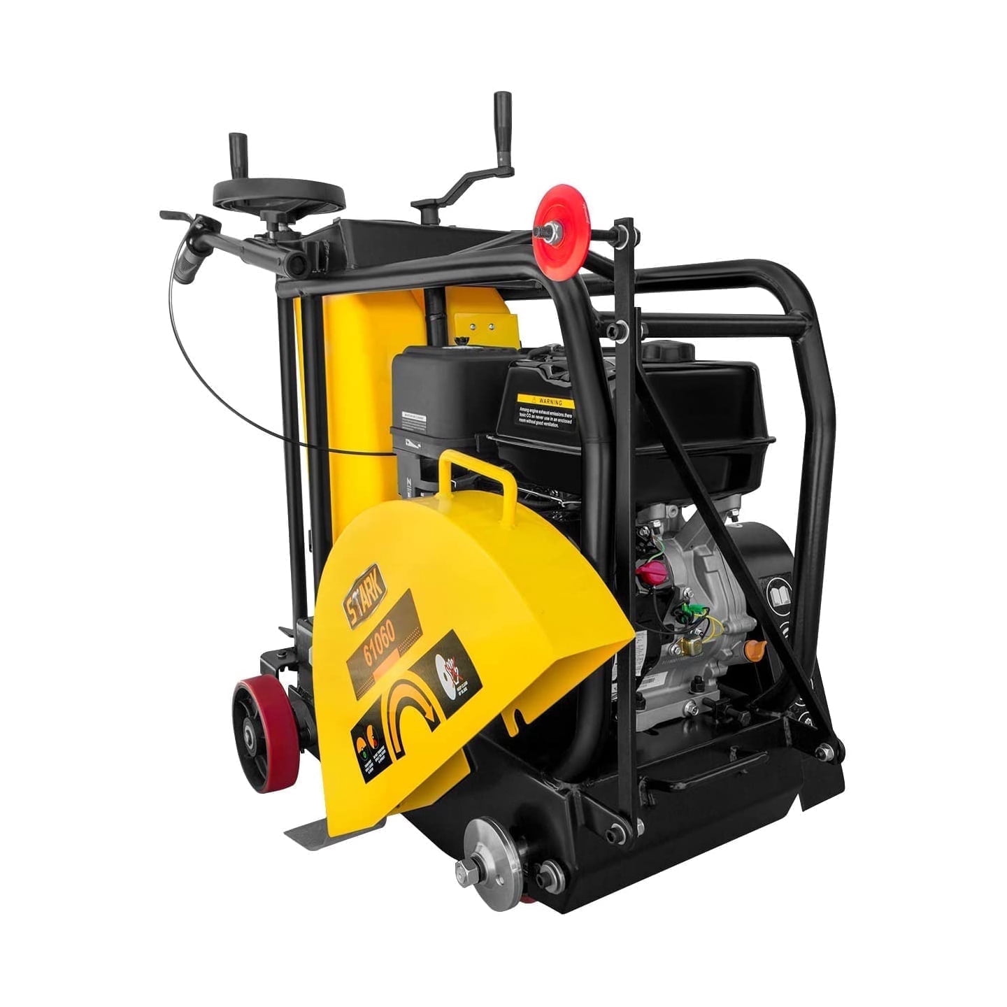 Stark USA 18” Gas Walk-Behind Concrete Saw with Water Tank, 13 HP EPA ...