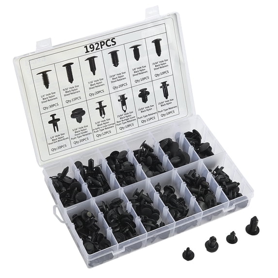 Stark USA 192PC Bumper Retainer Clips, Car Plastic Fasteners, Door Trim ...