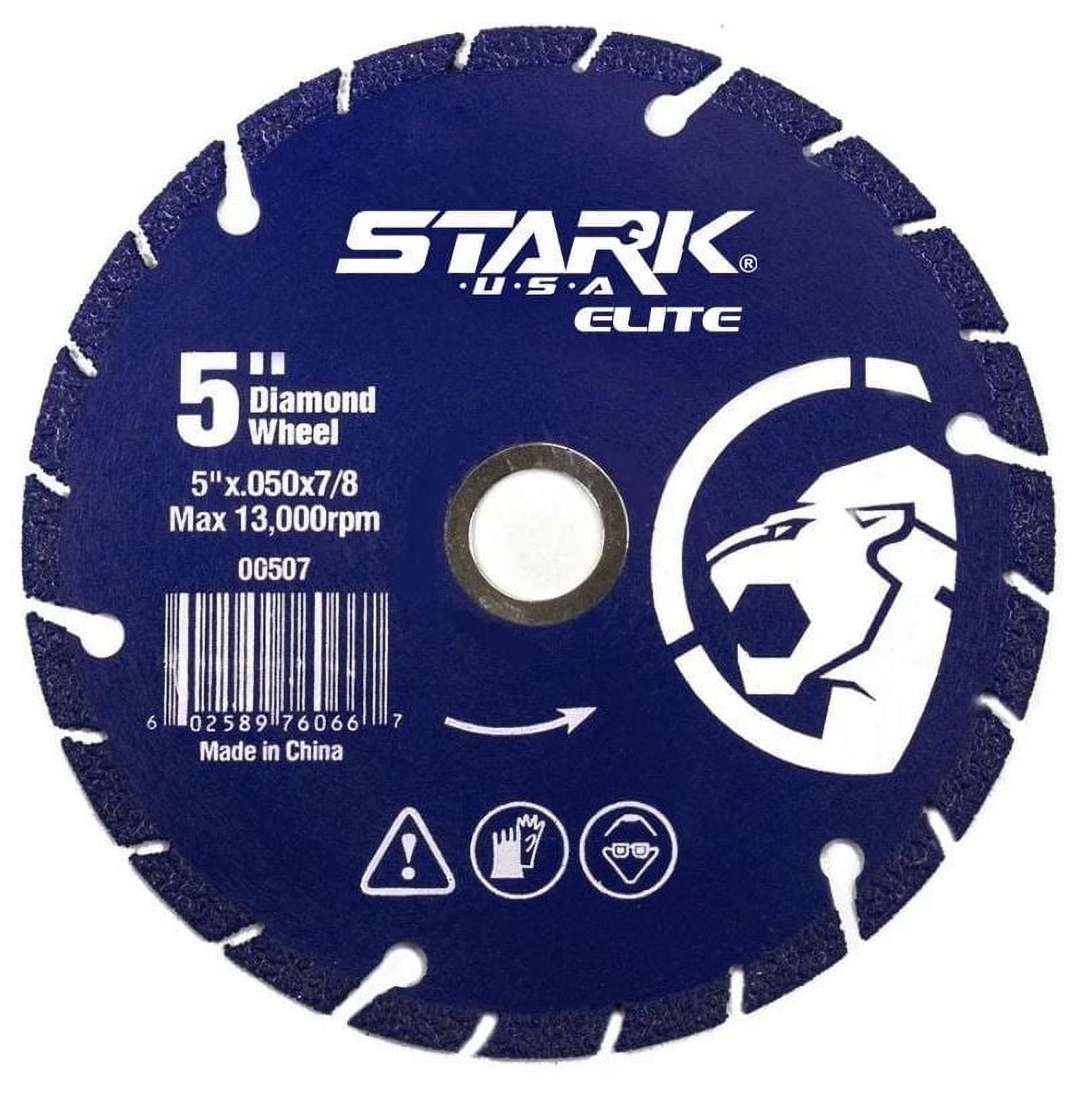 Stark USA 5" inch Ultra Fast Diamond Edge Cut off Wheel, Abrasive, 7/8 ...