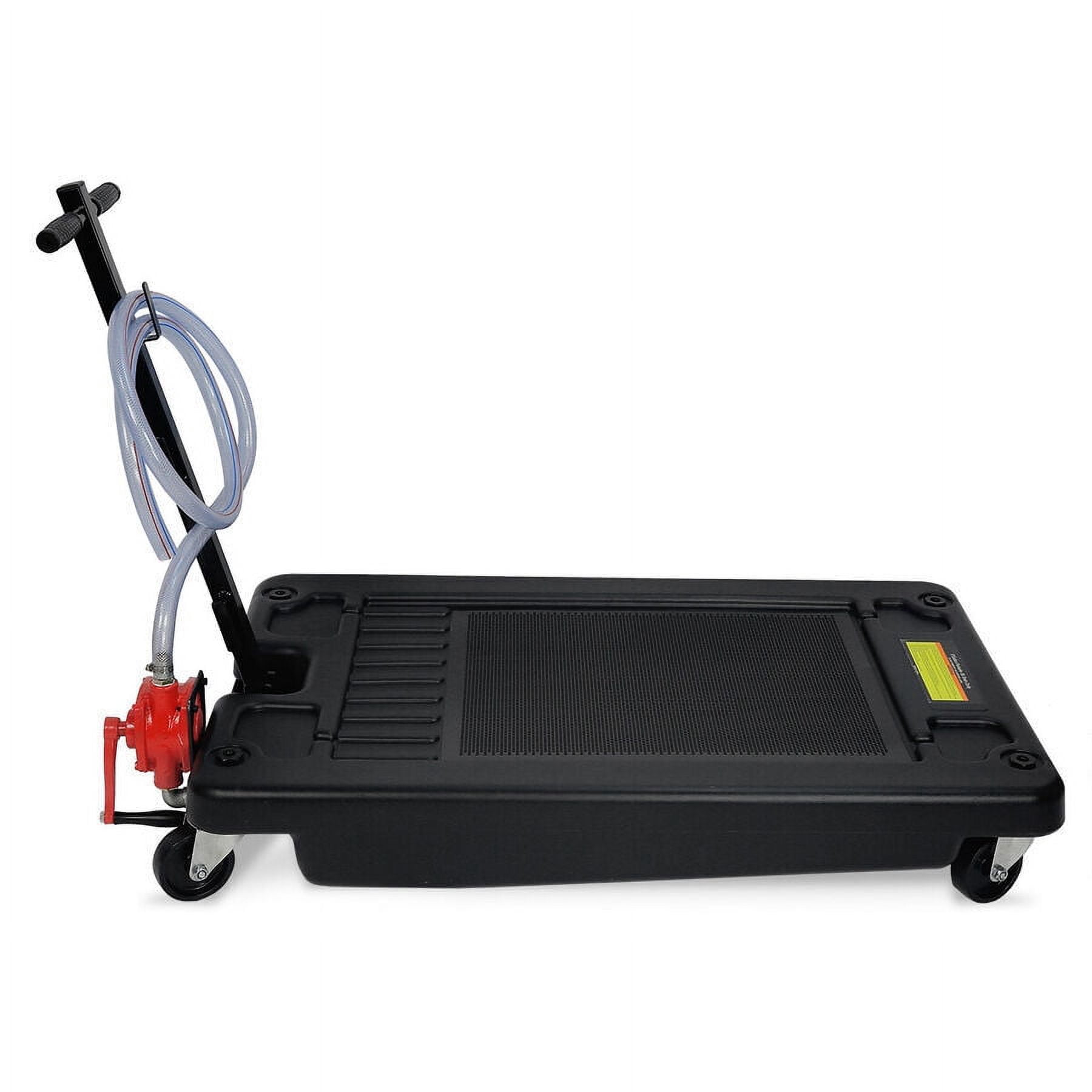 Stark USA Portable Low Profile Oil Drain Pan w/ Automotive Pump, 17 ...