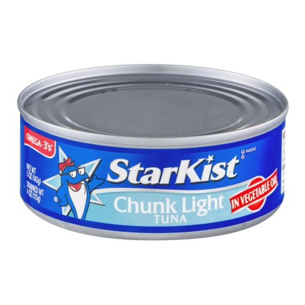 Starkist Chunk Light Tuna in Vegetable Oil 5 oz (Pack of 4) - Walmart.com