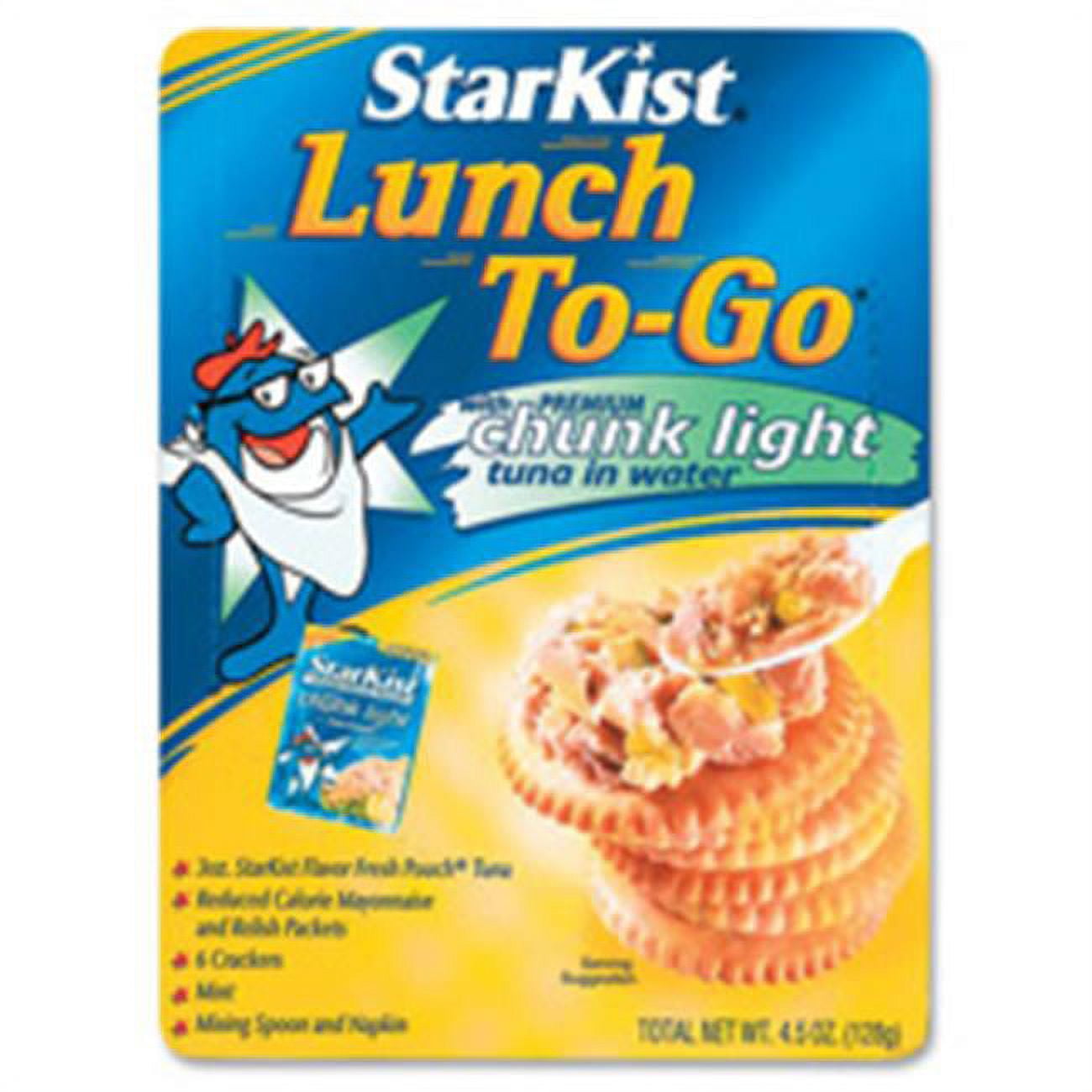 Starkist Lunch To-Go Kit- 3oz. Chunk Light Tuna- 4.5 oz Packs- 9-CT ...
