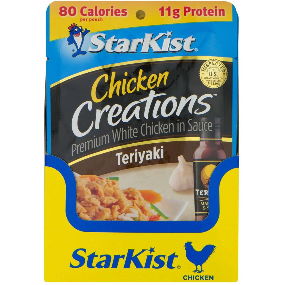 Starkist Teriyaki Chicken Creations - Packaged Meat Salad for Lunches ...