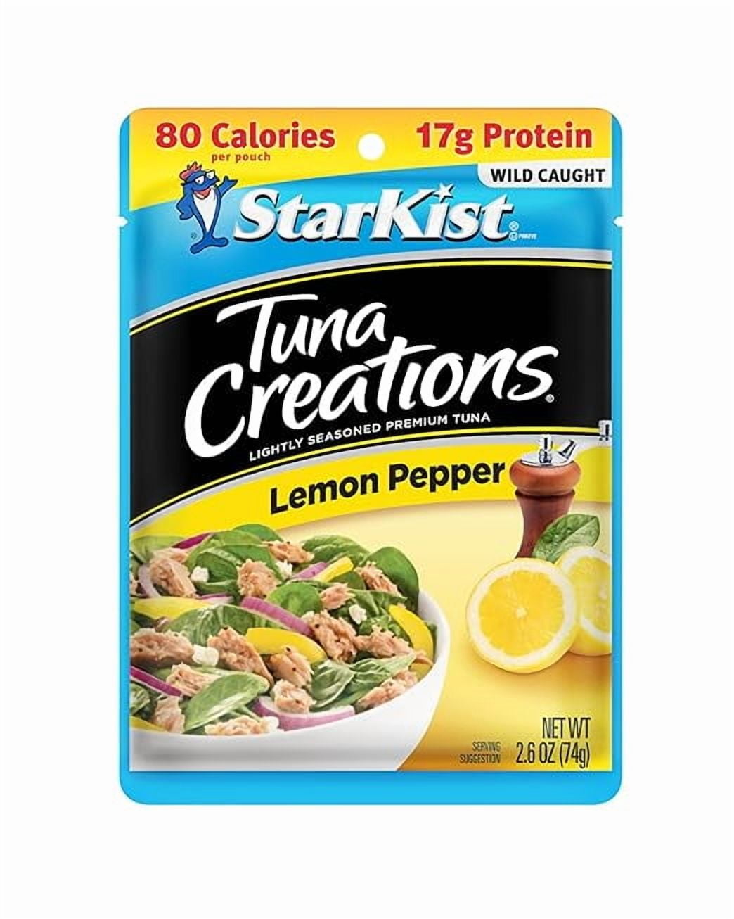 Starkist Tuna Creations Lemon Pepper Pouch, 2.6 Oz, 3 Pack - Walmart.com