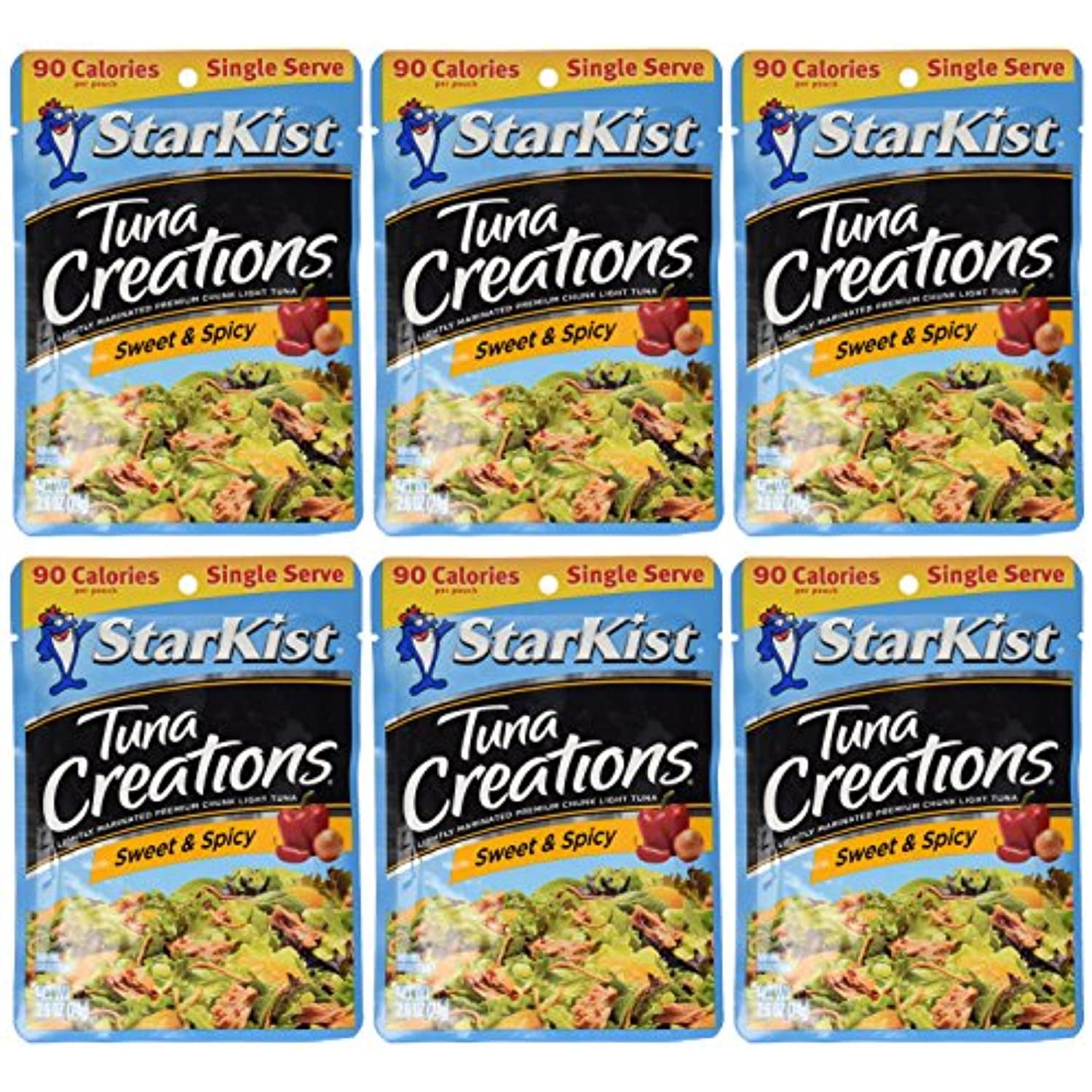 Starkist Tuna Creations, Sweet & Spicy, Single Serve 2.6-Ounce Pouch ...