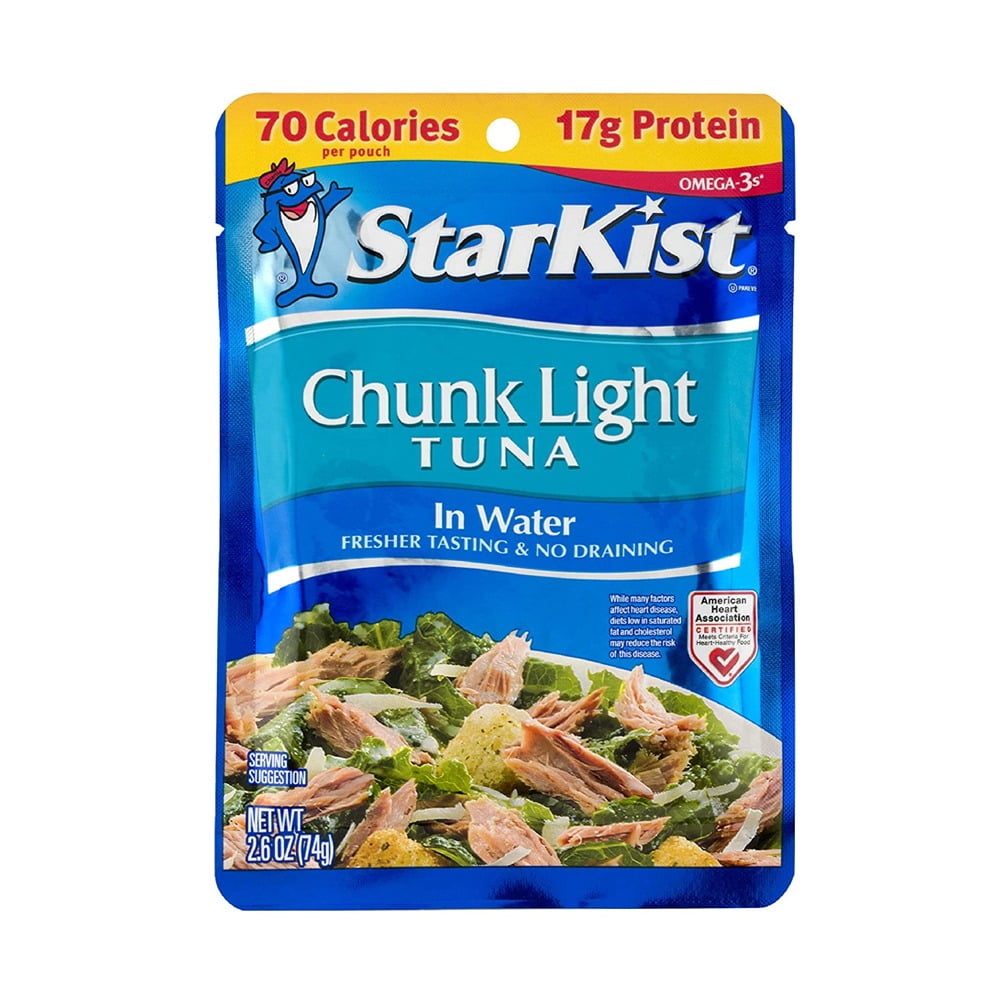 Starkist Wild Caught Light Tuna In Water Pouch, 2.6 Oz, 3 Pack ...