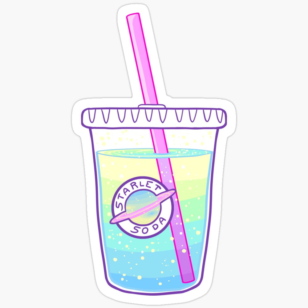 Starlet Soda Sticker Phone Decal Water Bottle Stickers Car Decals ...