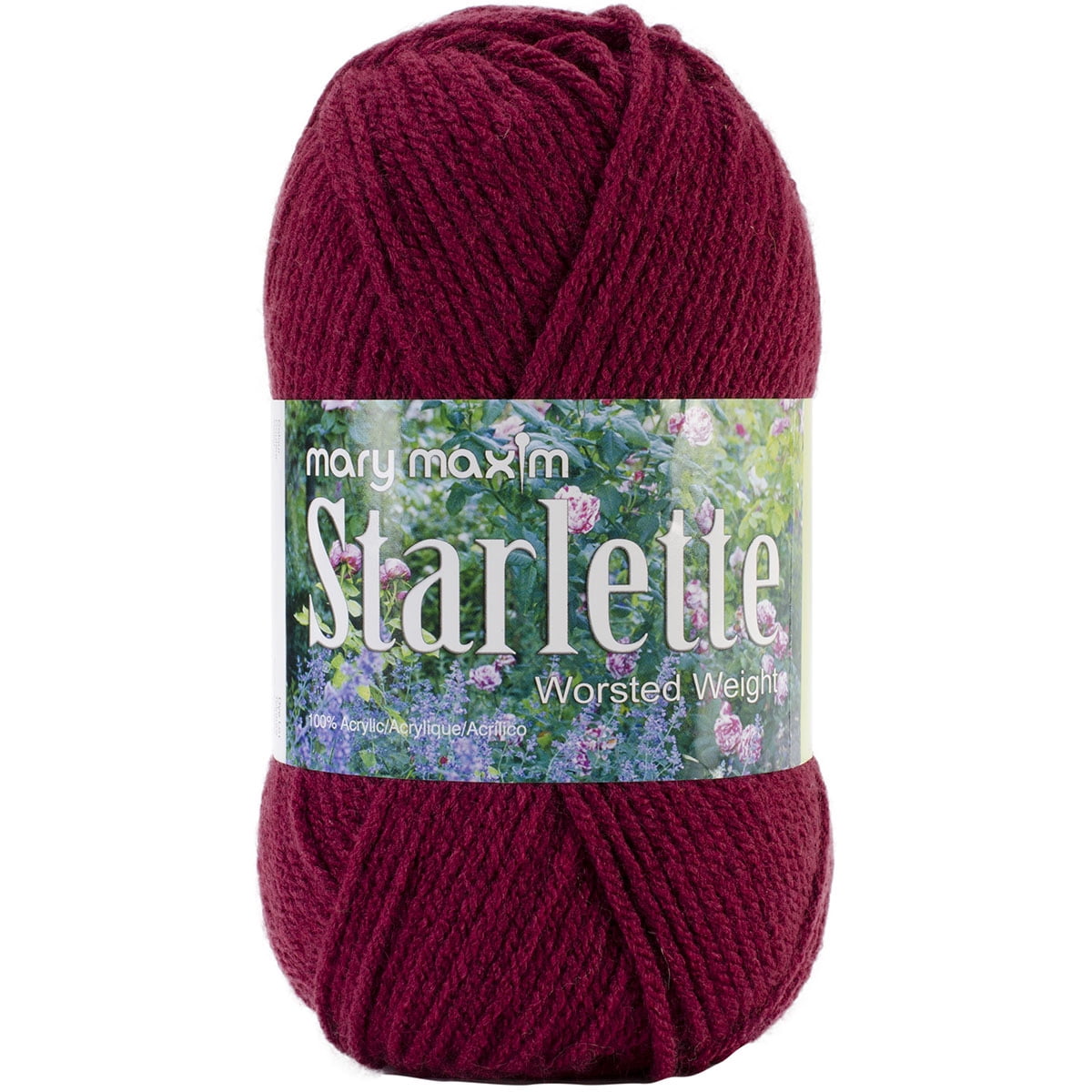 Starlette Yarn-Deep Petal Pink, Pk 10, Mary Maxim - Walmart.com