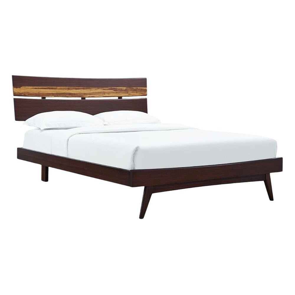 Starlight Canyon Home Bamboo Queen Platform Bed – Wooden Bed Frame ...
