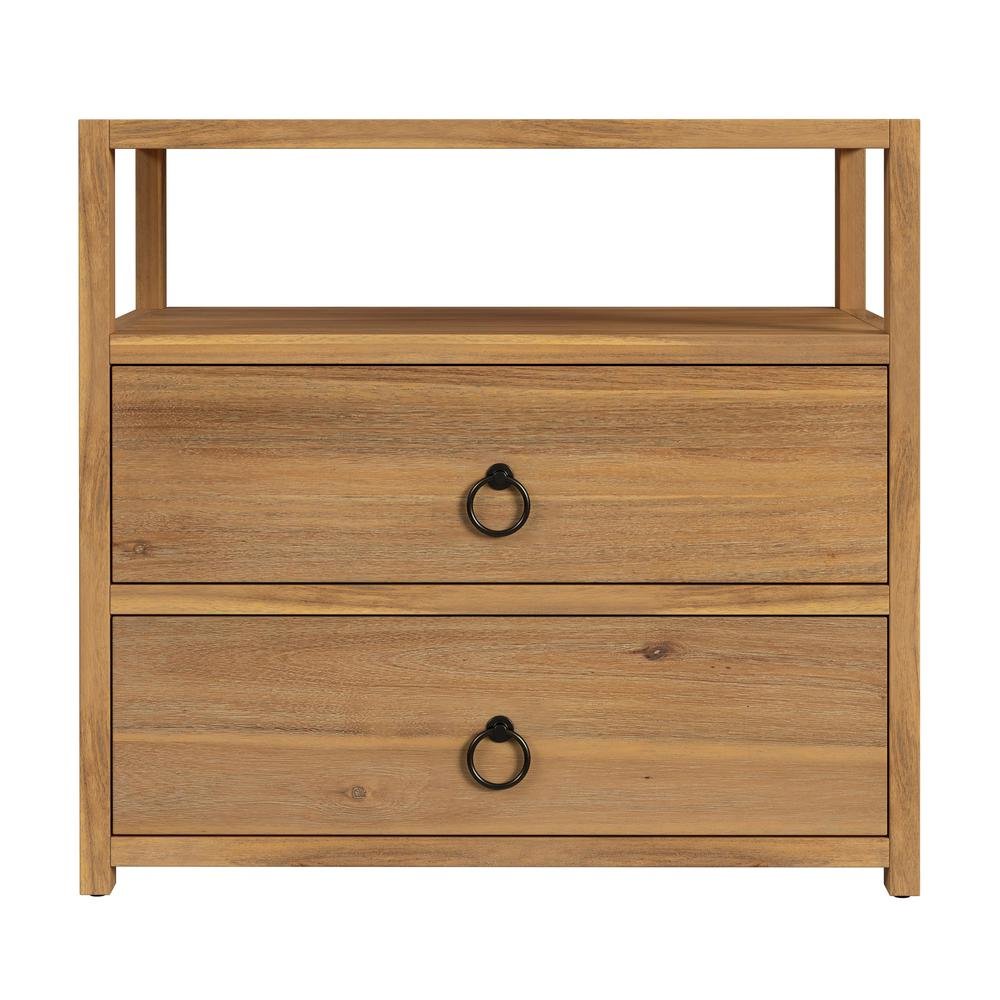 Starlight Canyon Home Brown Night Table – Wide Wood Night Stand for ...