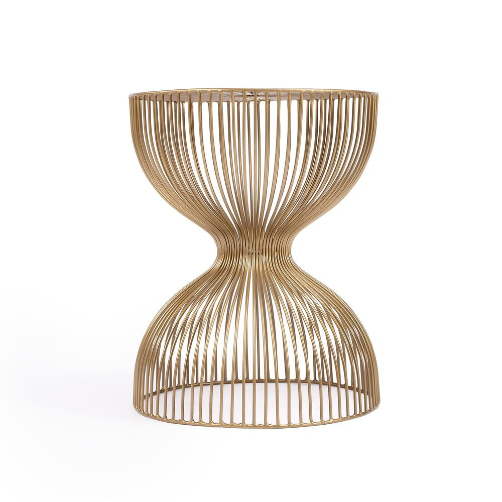 Starlight Canyon Home Gold Metal Side Table - Modern Accent Table for Living Room Decor ...