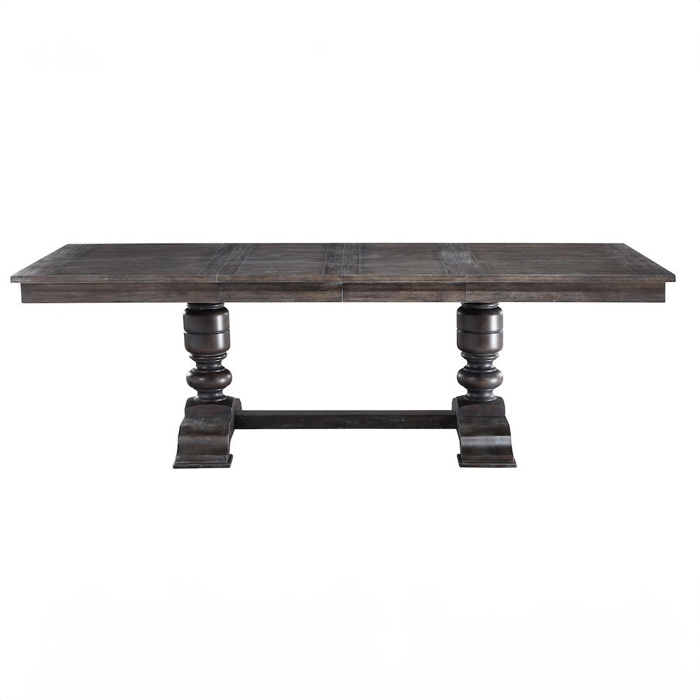 Starlight Canyon Home Washed Espresso Dining Table with Oak Veneer and ...