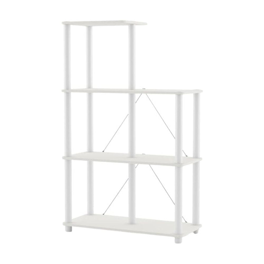 Starlight Canyon Home White Bookcase – 5 Cube Storage Organizer with ...