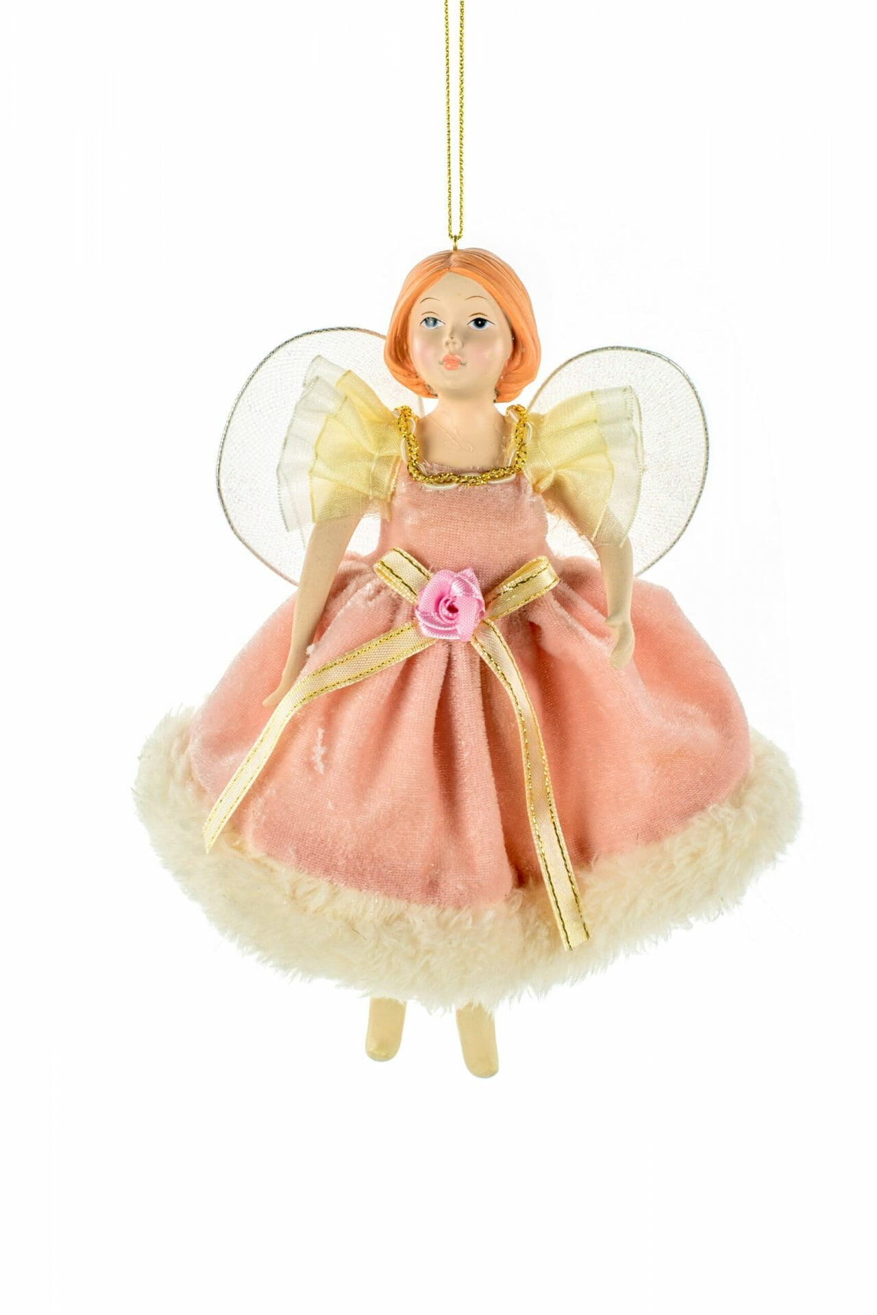 Starlight Collection, Pink Polyresin Hanging Baby Angel Fairy Ornament ...