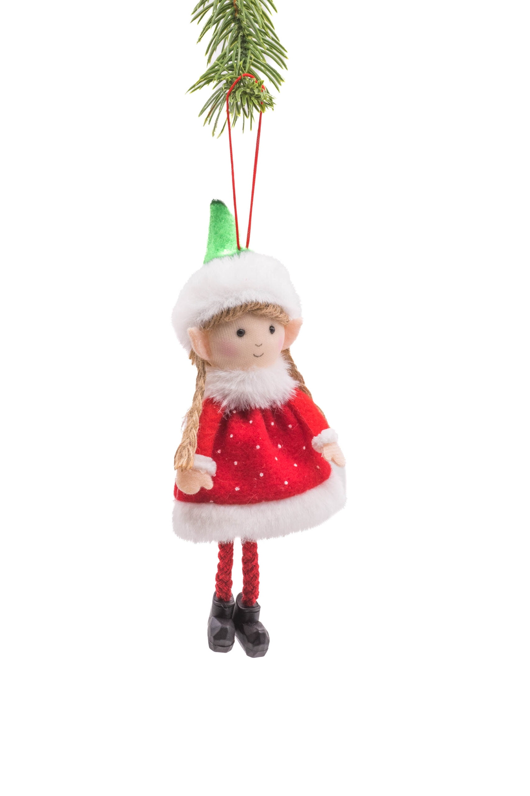 Starlight Collection, Red Cloth Hanging Strawberry Elf with Pigtails ...