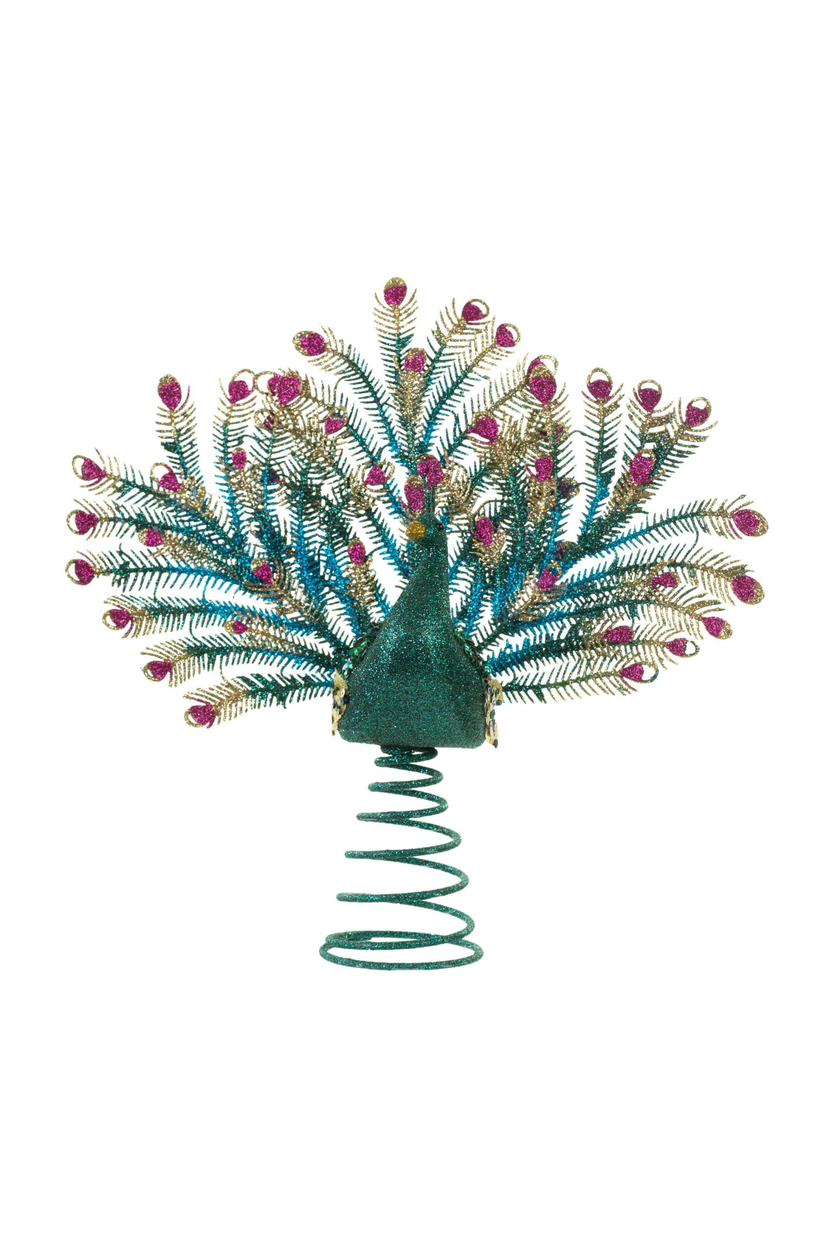 Starlight Collection, Turquoise Peacock Tree Topper - Walmart.com