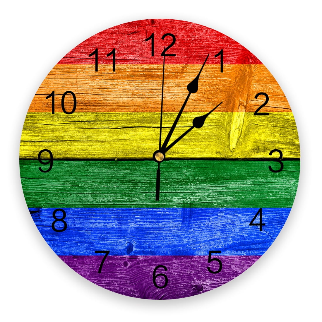 Starlight Dream Round Wall Clock Acrylic Hanging Silent Time Clock Home ...