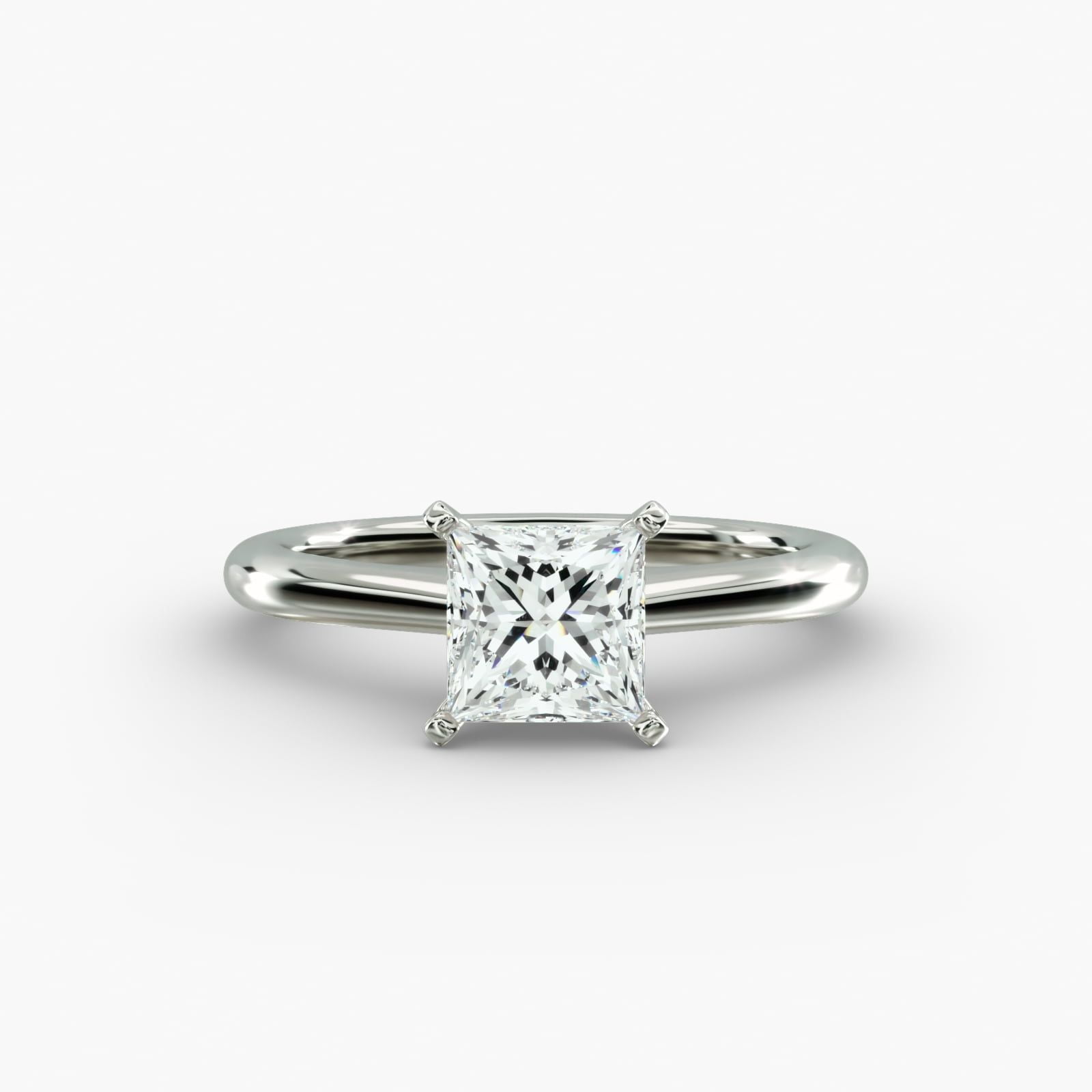 Starlight Jewel 1.7 Ct Princess Cut Simulated Diamond Engagement Ring ...
