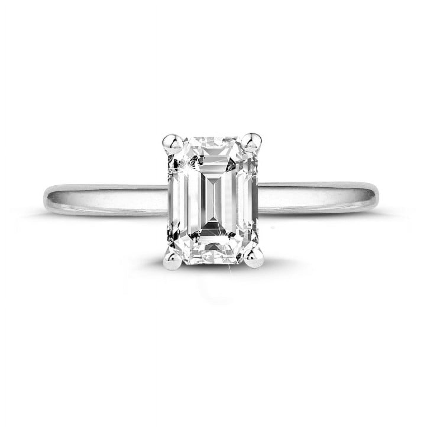 Starlight Jewel 1.92 Ct Emerald Cut Engagement Ring - Lab Created ...