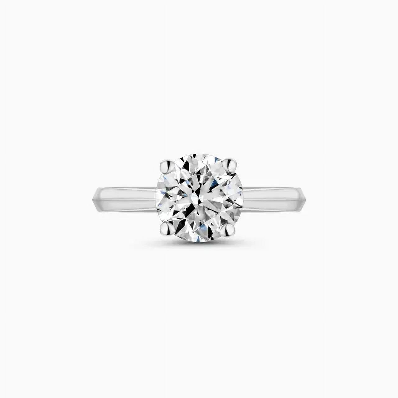 Starlight Jewel 1.95 Ct Round Cut Diamond Rings - 14K White Gold Plated ...