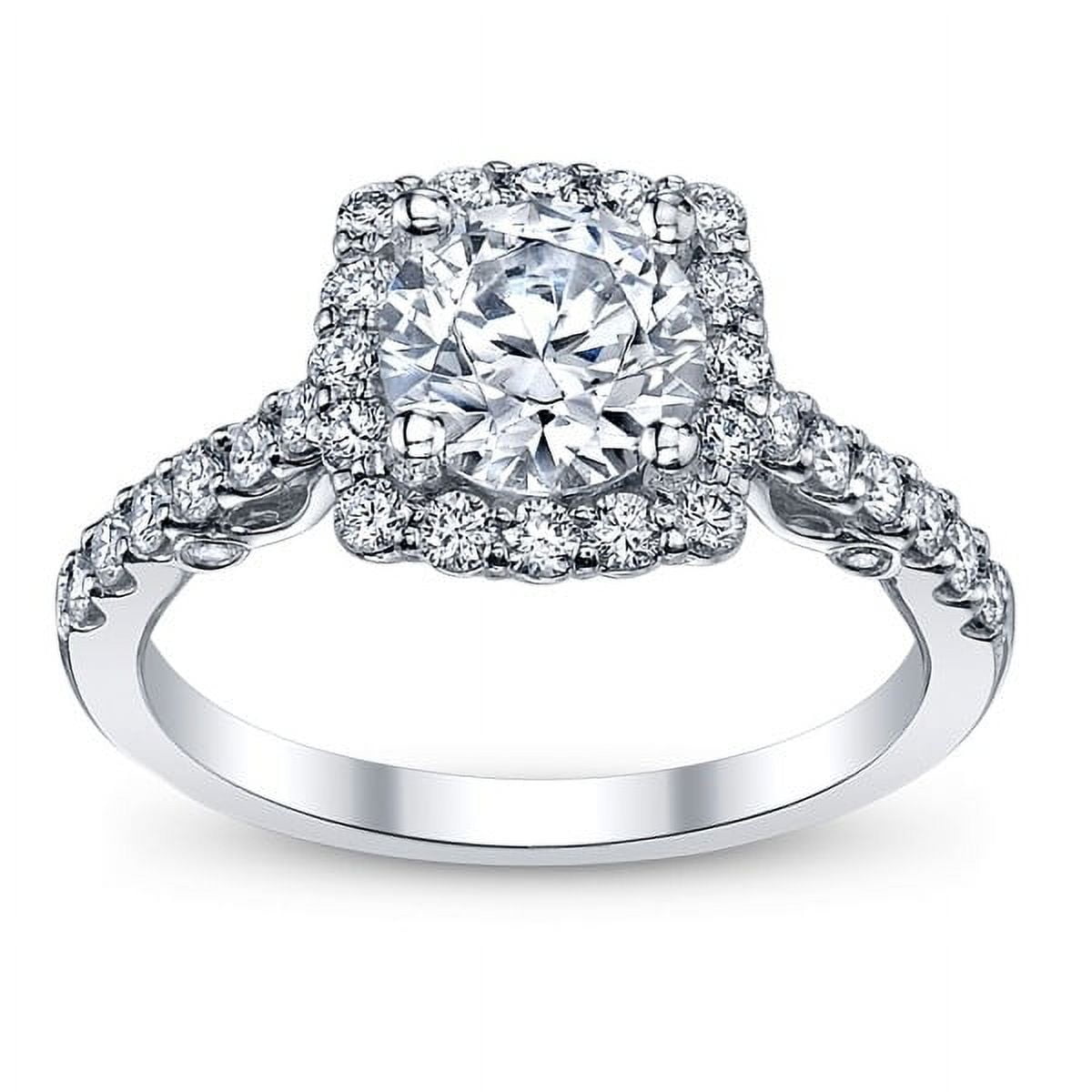 Starlight Jewel 14K White Gold Over Ring - 1.8 Ct Round Brilliant Cut ...