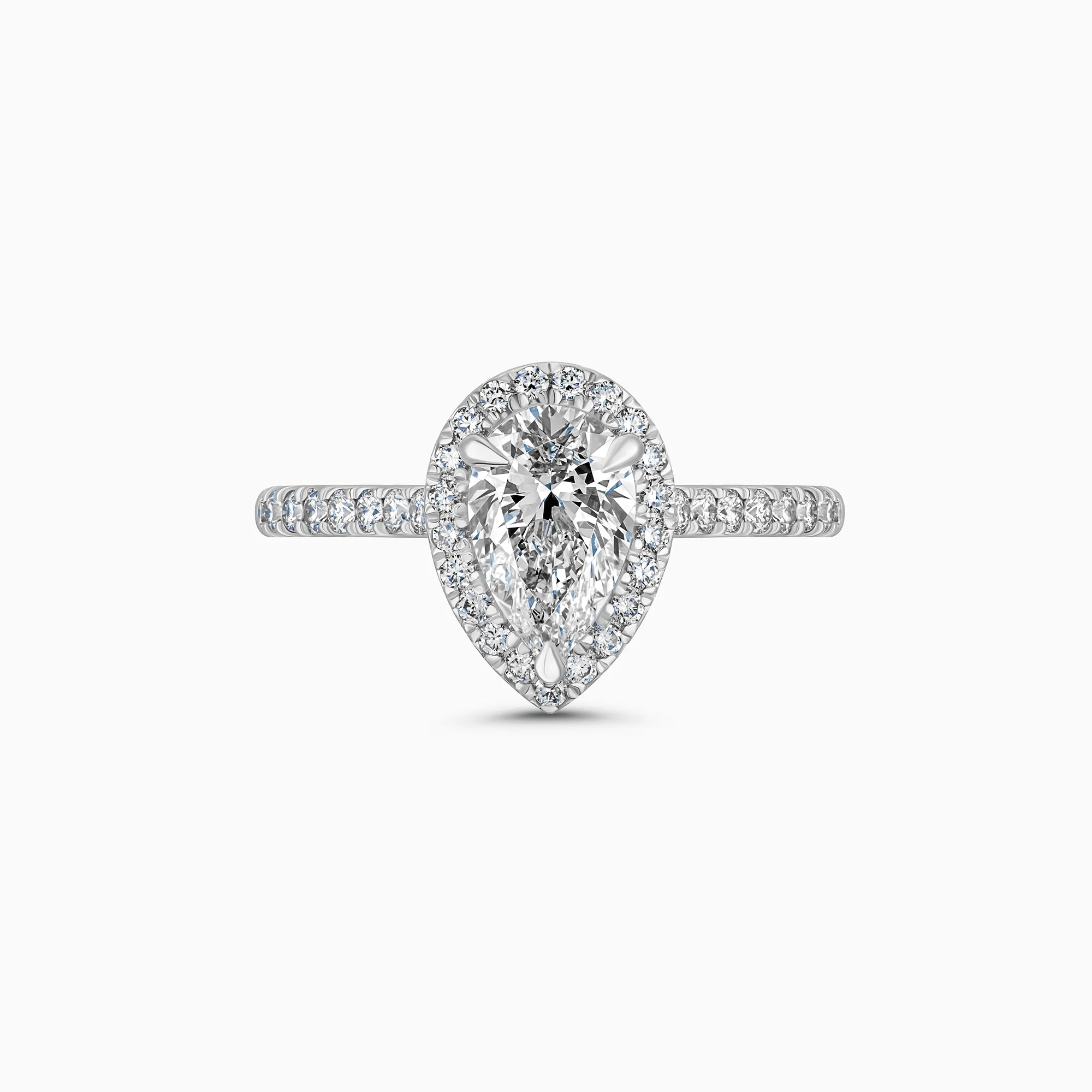 Starlight Jewel 1.75 Ct Pear Cut Diamond Halo Anniversary Engagement ...