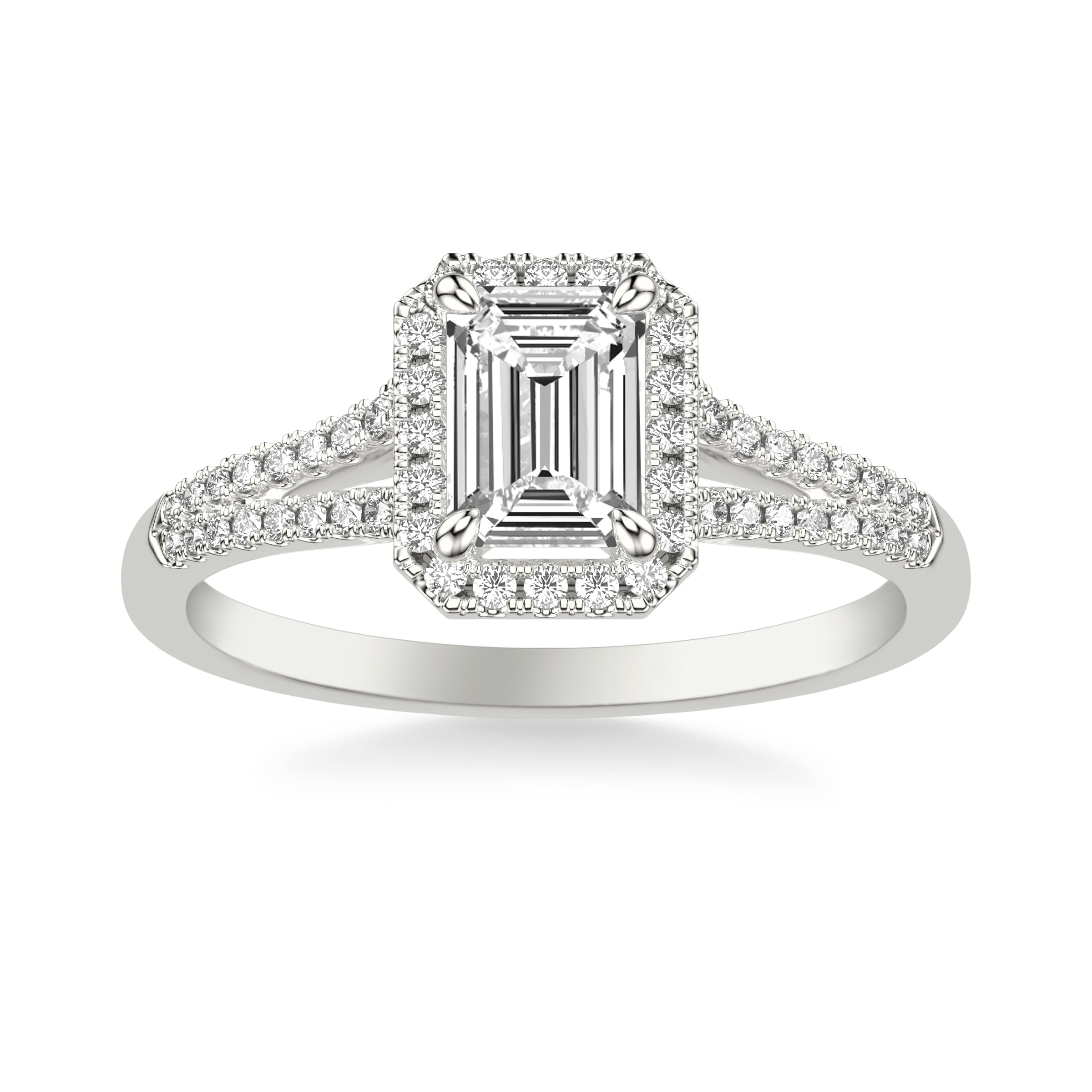 Starlight Jewel 2.02 Ct Emerald Cut Engagement Ring - Lab Simulated ...