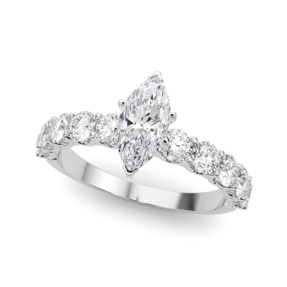 Starlight Jewel 2.24 Ct Pear Shaped Lab Diamond Band - Women's ...