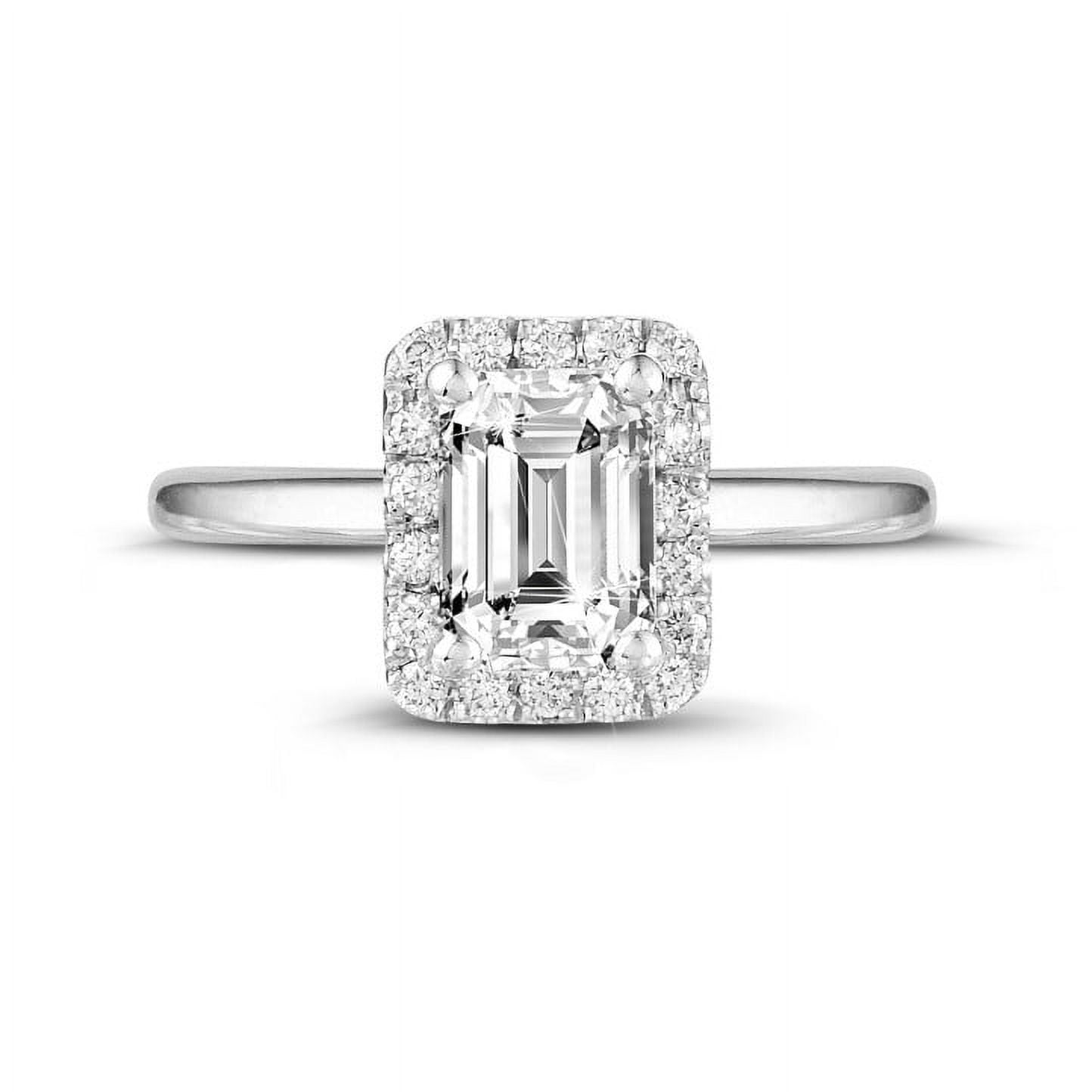 Starlight Jewel Emerald Cut 2.24 Ct Lab Created Diamond Ring - 14K ...