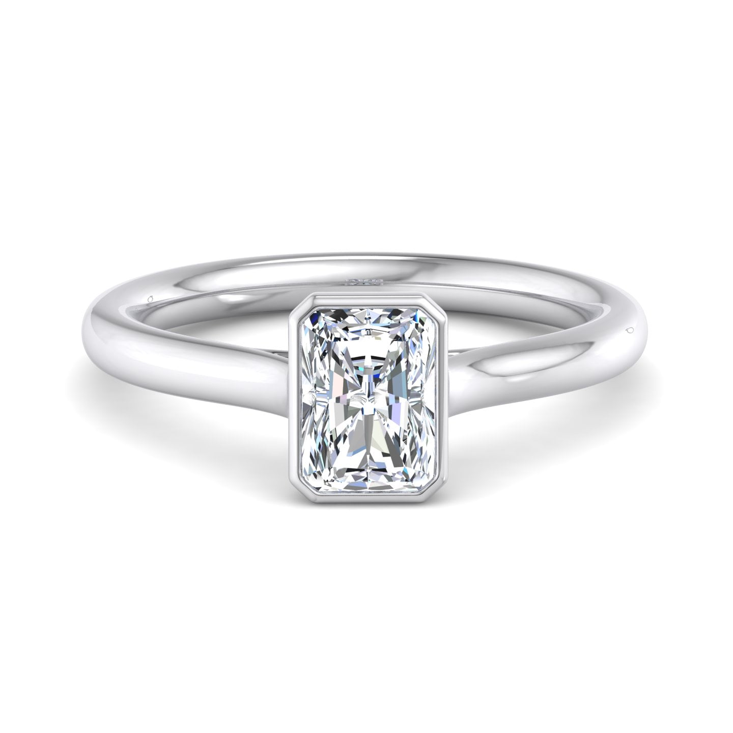 Starlight Jewel Radiant Cut 1.92 Ct Lab Created Diamond Engagement Ring ...