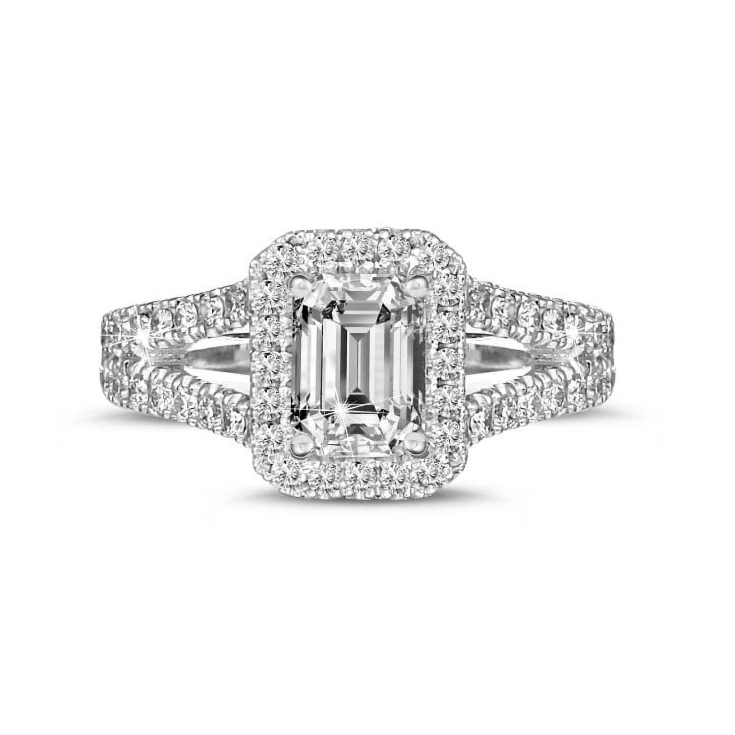 Starlight Jewelry 1.81 Ct Emerald Cut Moissanite Ring - Custom 14K ...