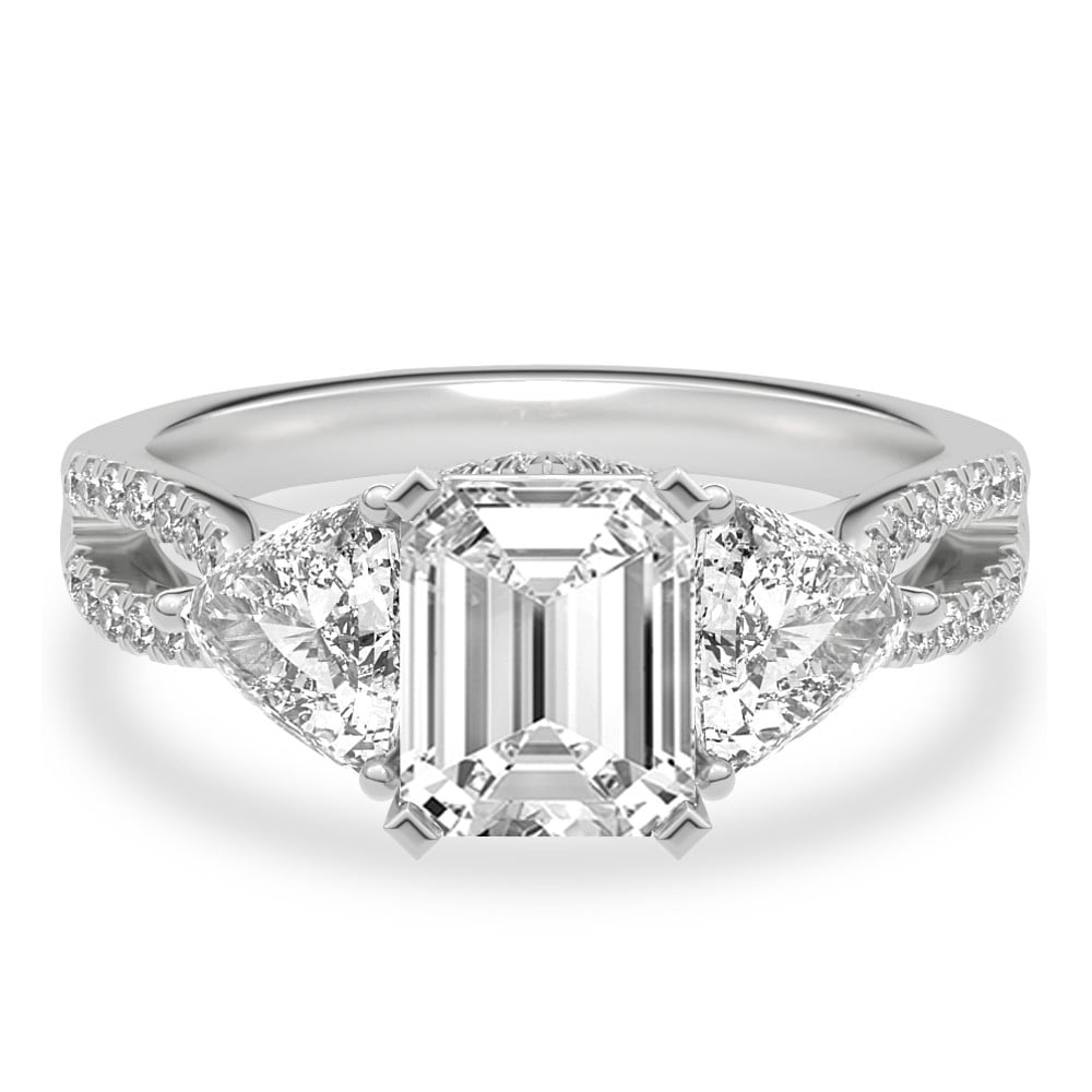 Starlight Jewelry 1.81 Ct Radiant Cut Engagement Ring - Moissanite ...