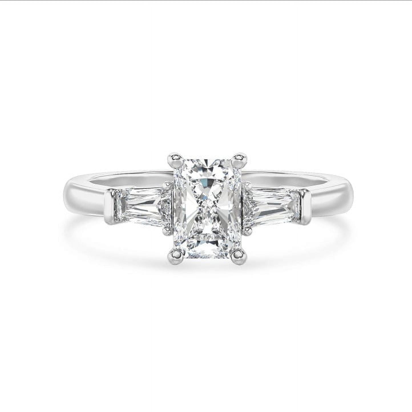 Starlight Jewelry 2.02 Ct Radiant Moissanite Engagement Ring - 14K ...