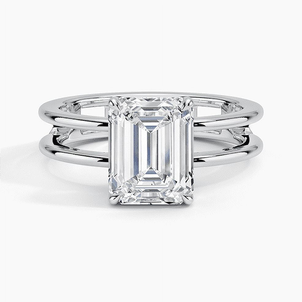 Starlight Jewelry 2.24 Ct Emerald Cut Moissanite Ring - Elegant ...