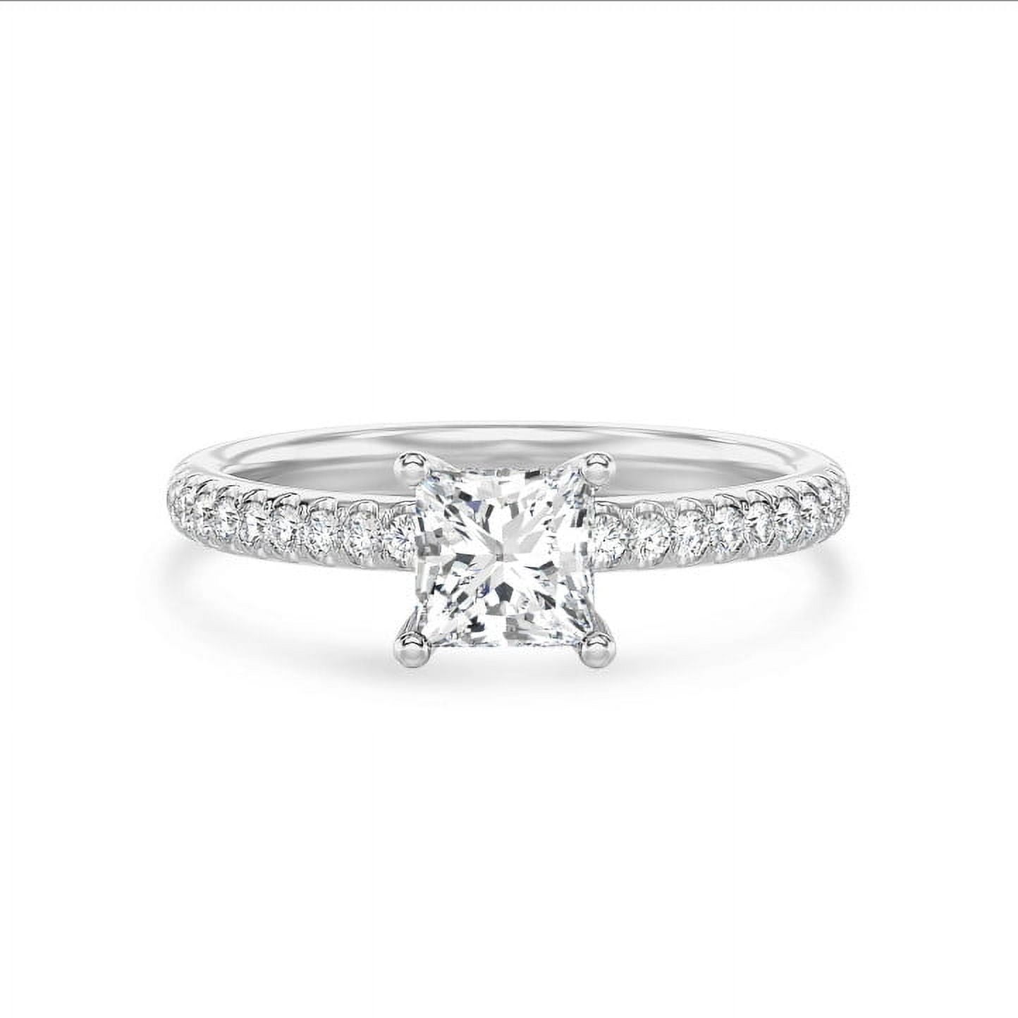 Starlight Jewelry Princess Cut 1.6 Ct Moissanite Ring - Moissanite ...
